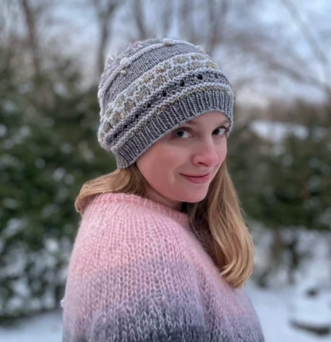 Bubblicious Hat - Worsted Weight Hat Knitting Pattern for Adults Using ...