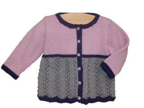 Angelica Cardigan Knitting Pattern Baby to 12 Year-old - Etsy Canada