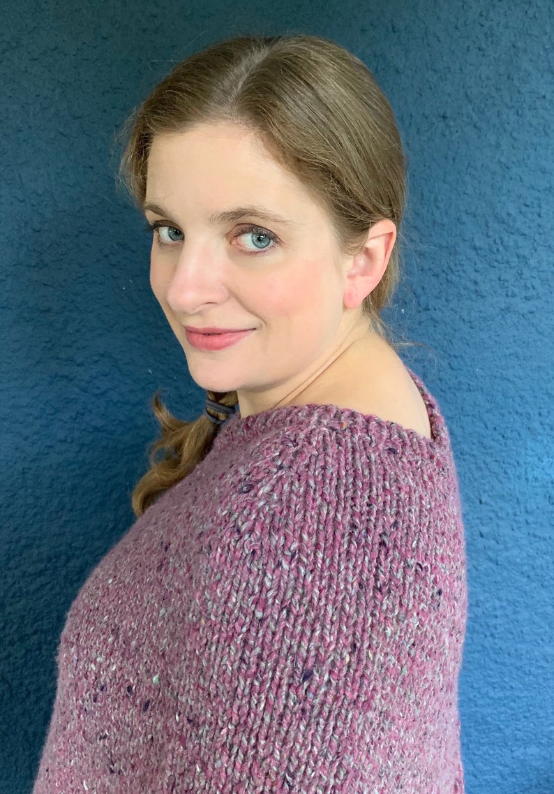 Basic Adult Poncho PDF Knitting Pattern Knit Wrap Using DK - Etsy