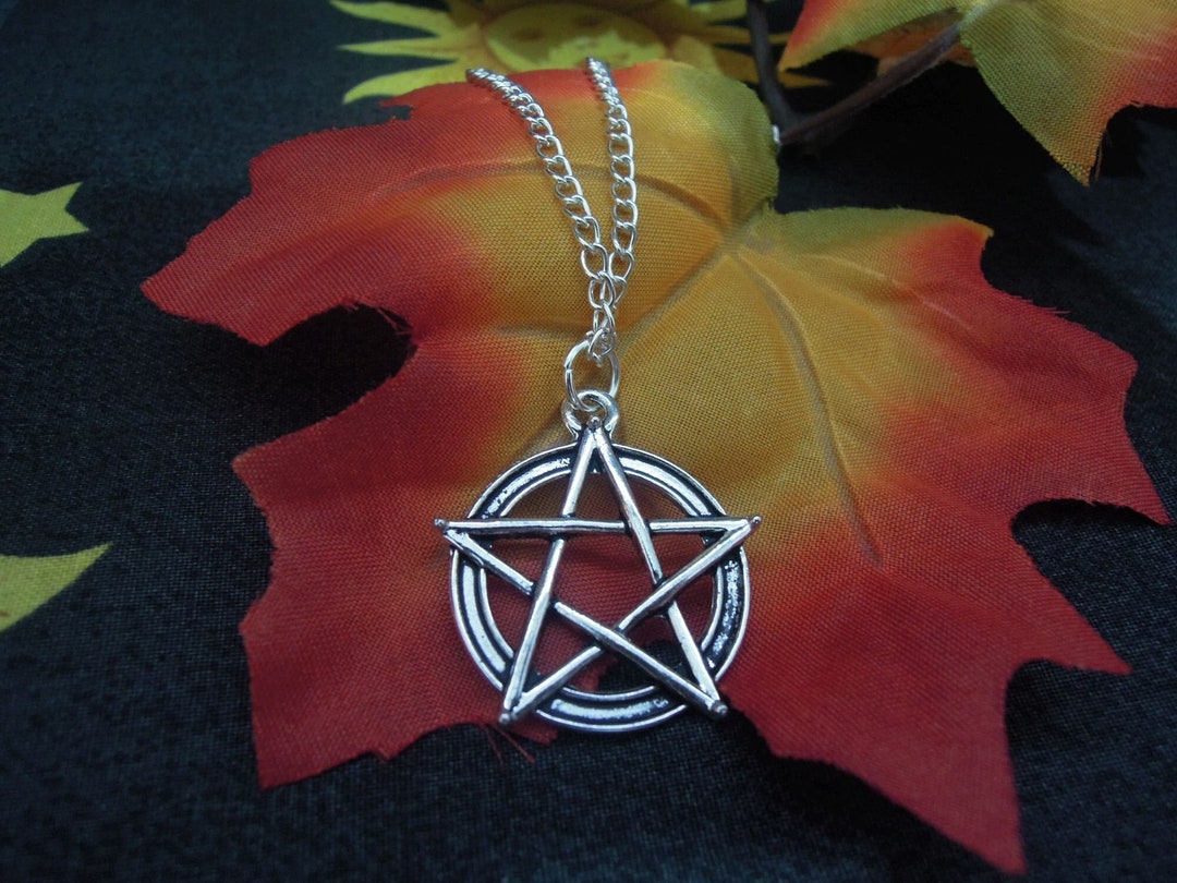 Pentacle Necklace Pentacle Protection Charm Pentagram Keyring - Etsy