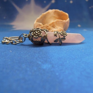 Rose Quartz Keyring Rose Quartz Key Chain Crystal Keyring - Etsy
