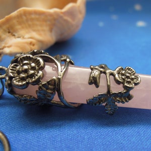 Rose Quartz Keyring Rose Quartz Key Chain Crystal Keyring - Etsy