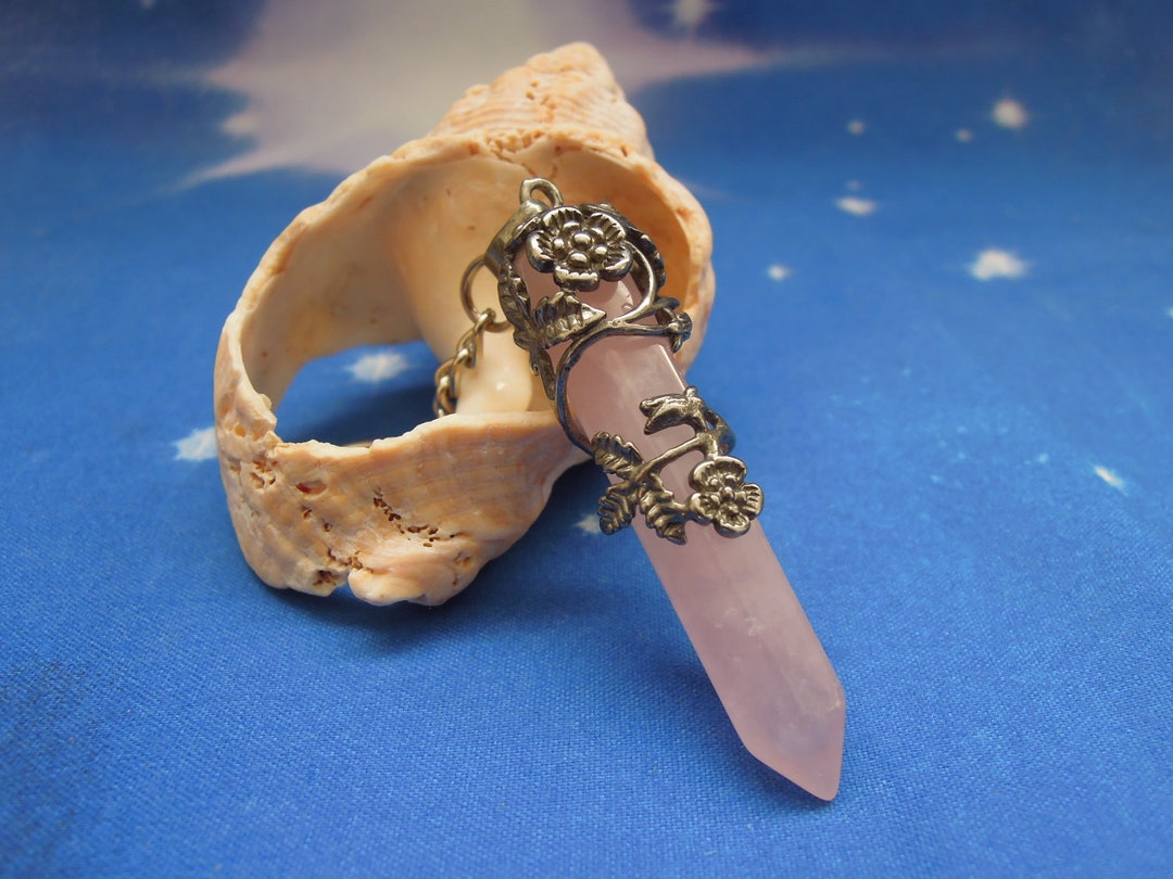 Rose Quartz Keyring Rose Quartz Key Chain Crystal Keyring - Etsy