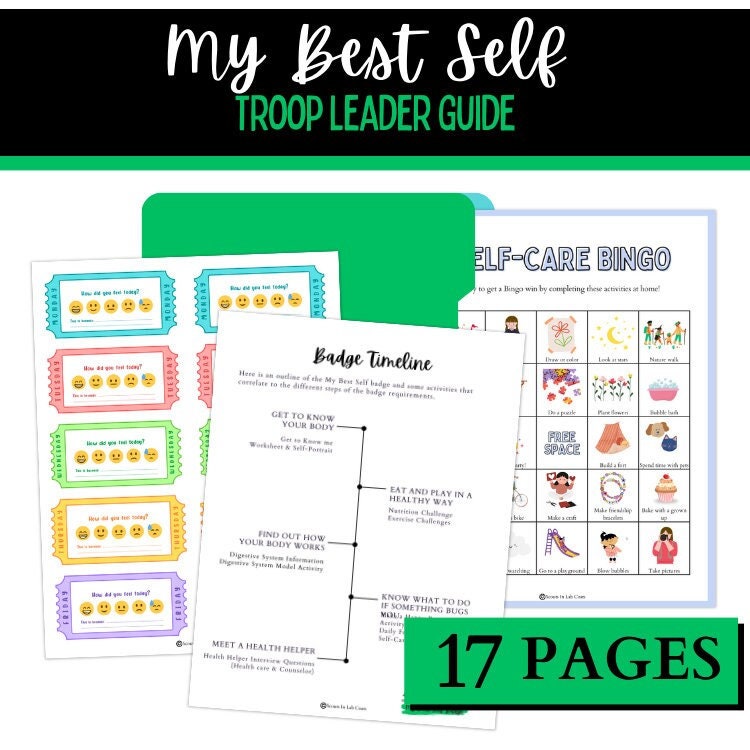 Girl Scouts Brownies My Best Self Badge Troop Leader Guide - Etsy