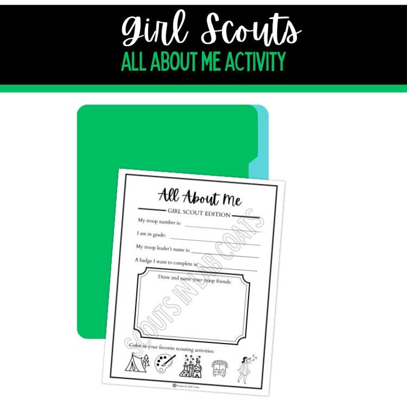 Girl Scouts - All About Me - Girl Scout Edition - Get to Know Me ...