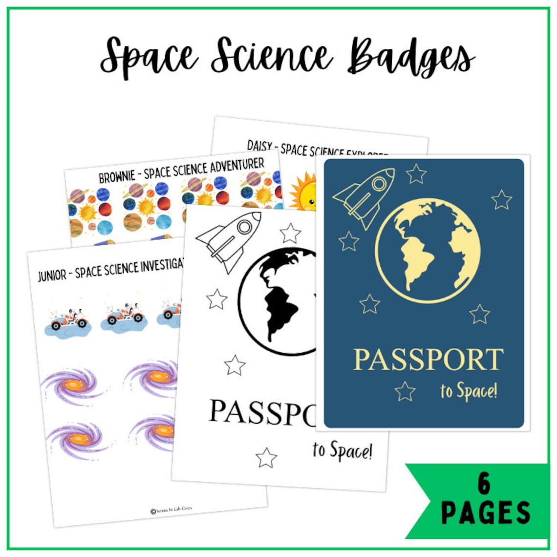 Girl Scouts - Passport to Space - Printable - for All Space Science ...