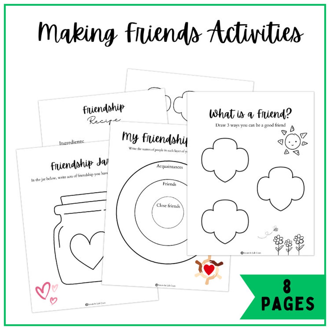 Brownie Girl Scouts Making Friends Badge Supplemental Activities - Etsy
