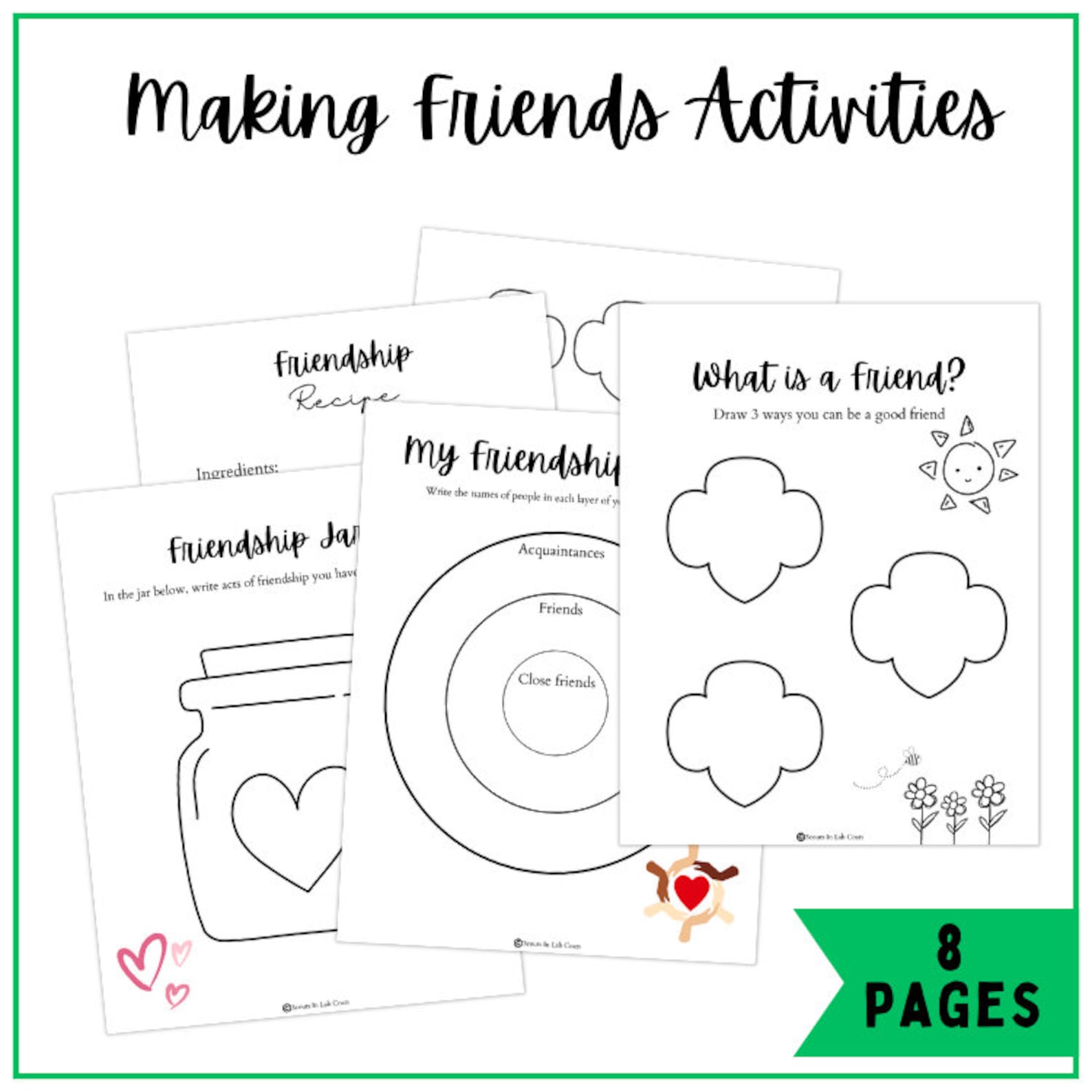Brownie Girl Scouts Making Friends Badge Supplemental Activities - Etsy