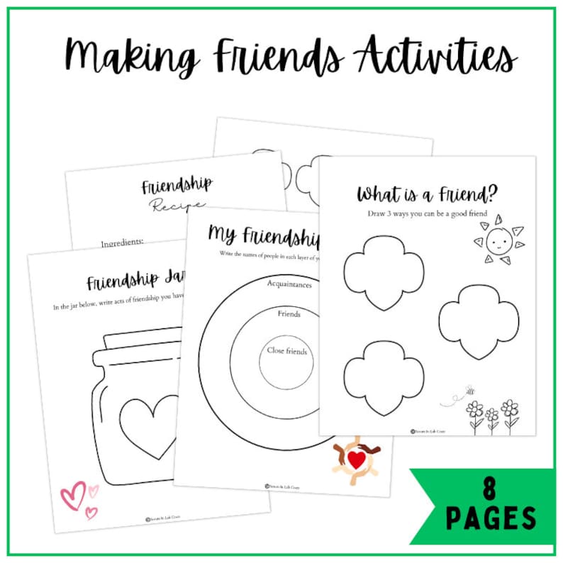 Brownie Girl Scouts Making Friends Badge Supplemental Activities - Etsy