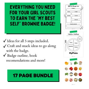 Girl Scouts Brownies My Best Self Badge Troop Leader Guide - Etsy