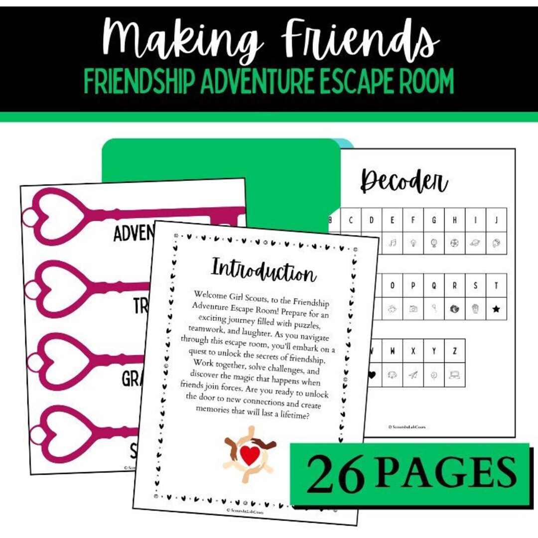 Girl Scouts - Friendship Adventure Escape Room Challenge - Making ...