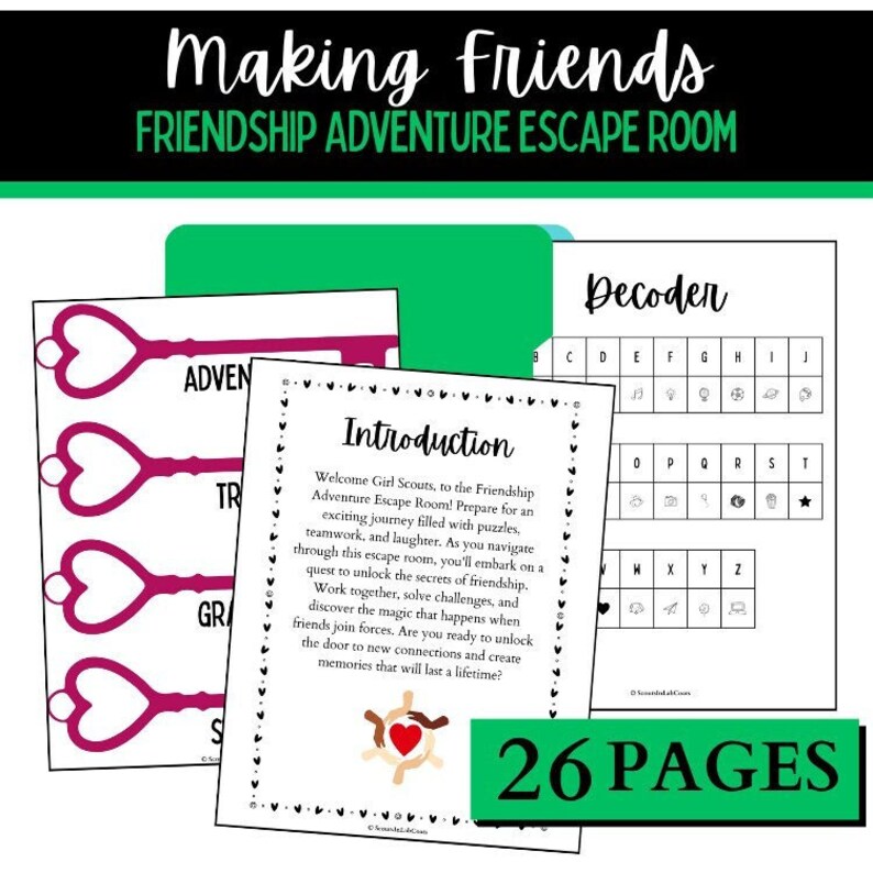 Girl Scouts - Friendship Adventure Escape Room Challenge - Making ...