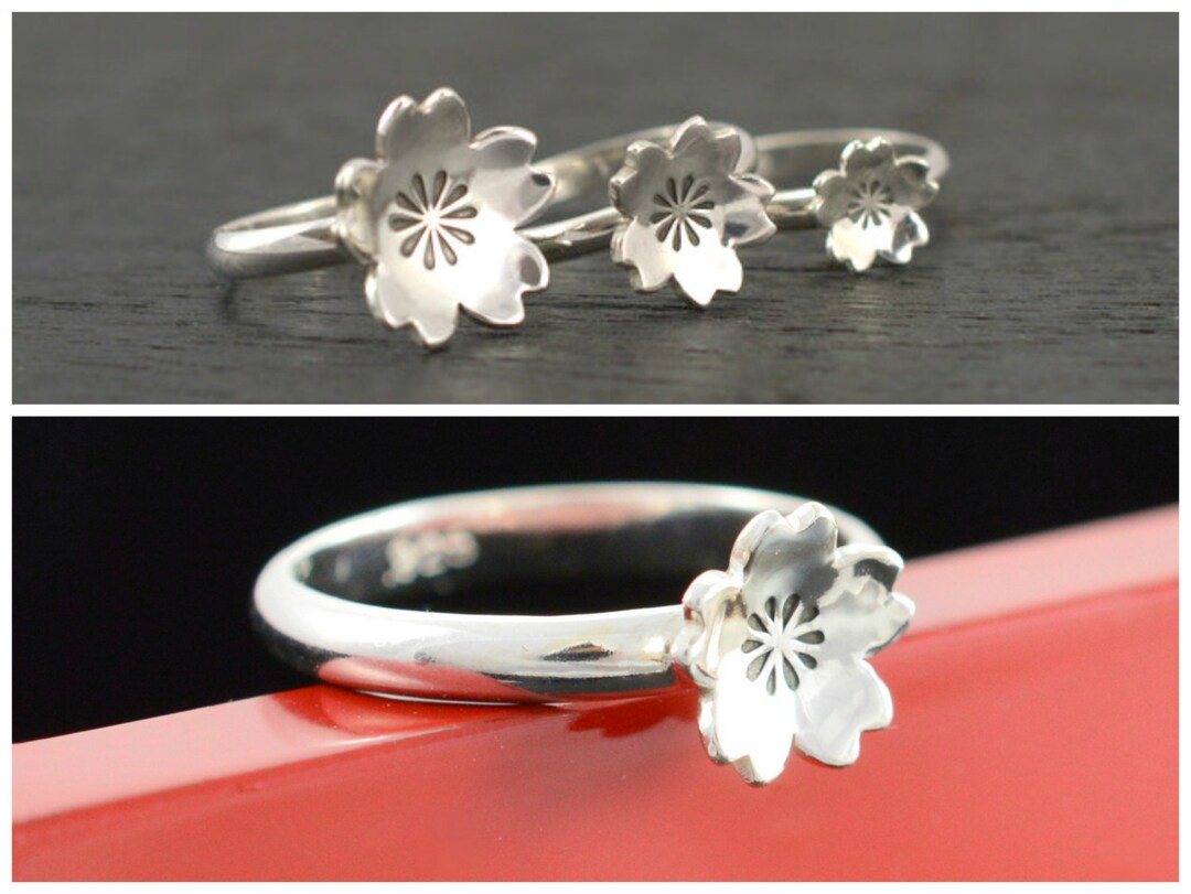 SAKURA Ring, 100% HANDMADE RING, Sakura Blossom Ring, Cherry Blossom ...