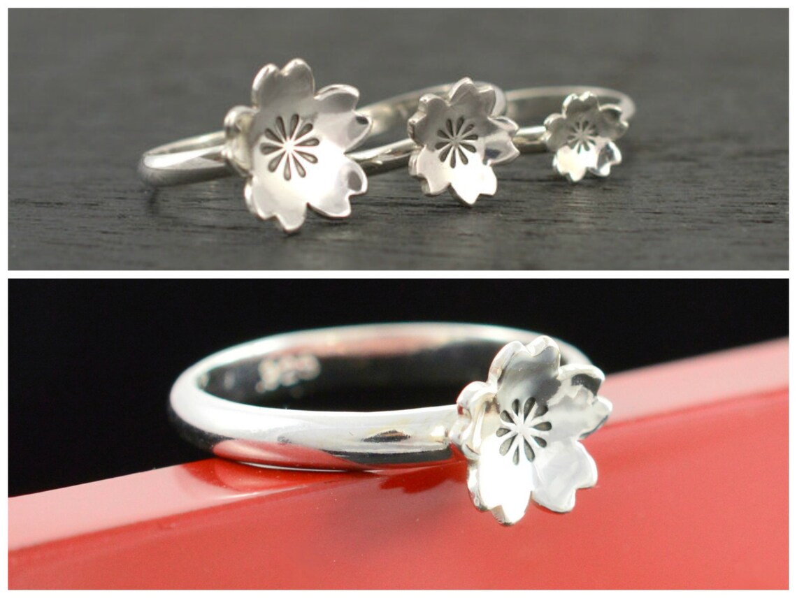SAKURA Ring 100% HANDMADE RING Sakura Blossom Ring Cherry - Etsy
