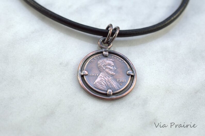 Lucky Penny Necklace US Penny Pendant Custom Made Pendant | Etsy