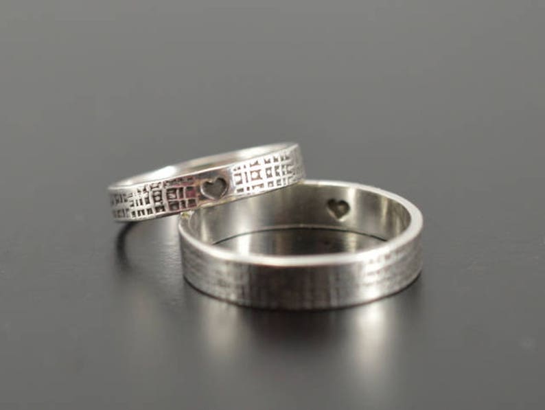 Matching Rings Set of 2 Rings Mother Daughter Ring Promise | Etsy