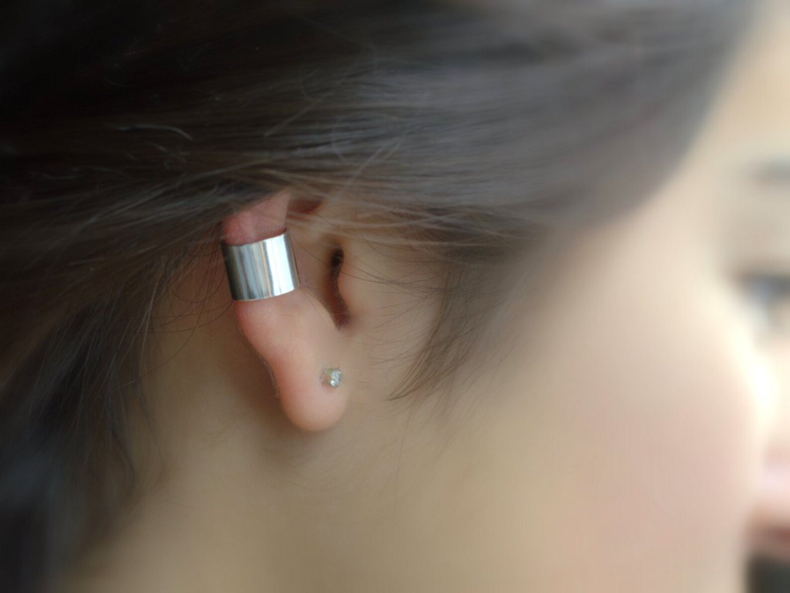 Solid 925 Silver Ear Cuff Extra WIDE Ear Cuff Pure Copper - Etsy