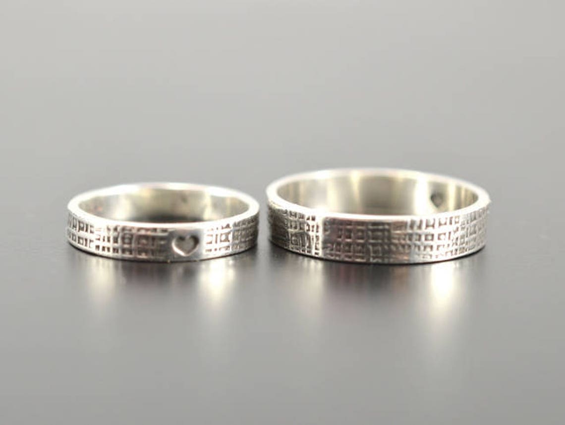 Matching rings Set of 2 rings Mother daughter ring Promise | Etsy