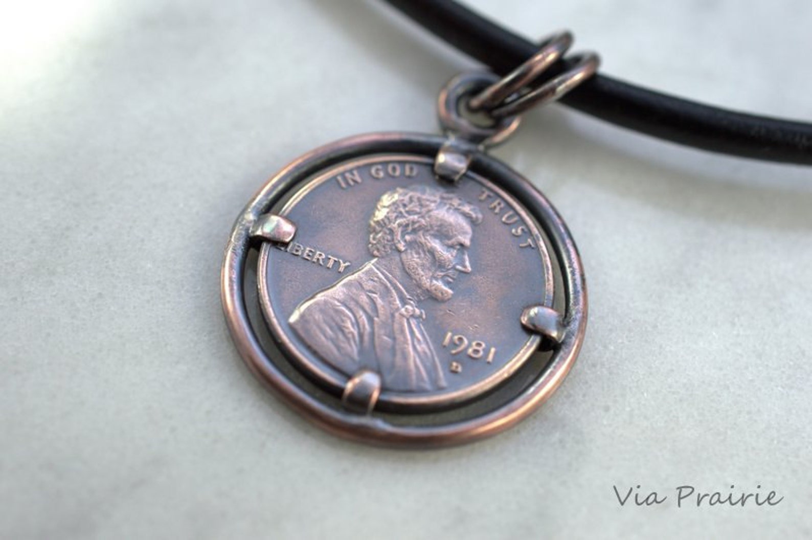 Lucky Penny Necklace US Penny Pendant Custom Made Pendant | Etsy