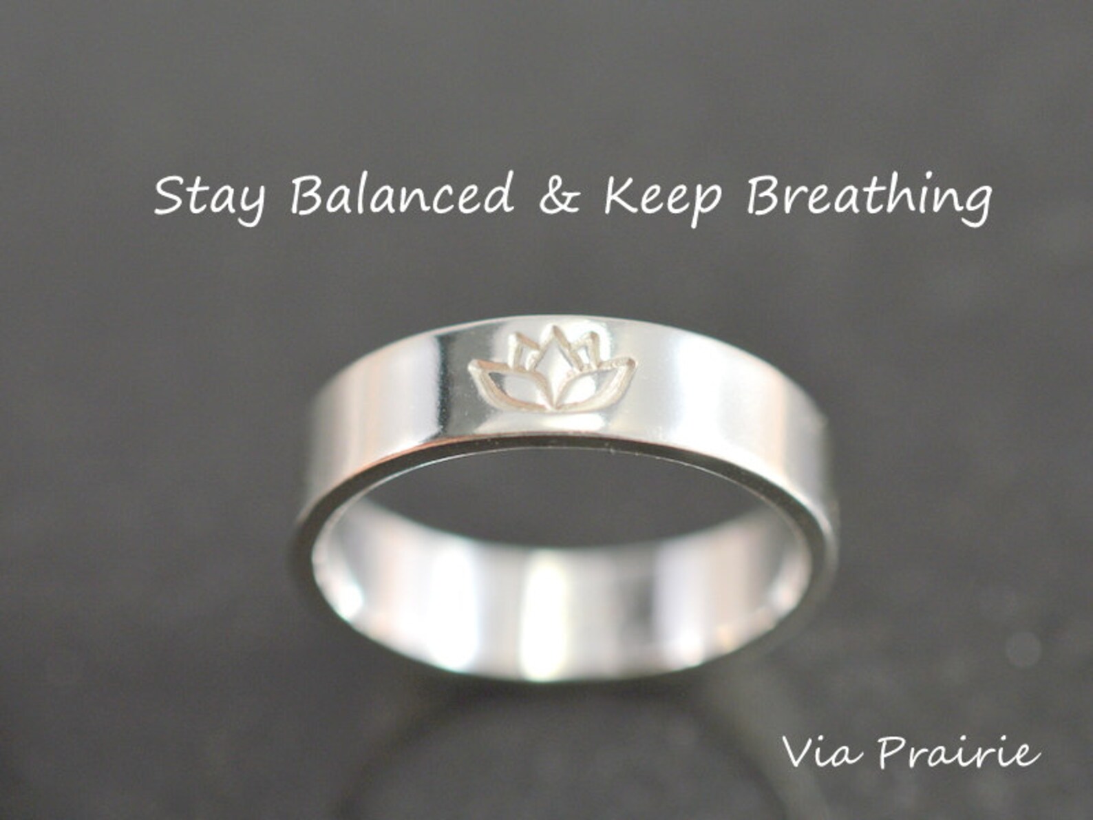 Zen Ring Lotus Ring Lotus Flower Ring Lotus Jewelry Yoga | Etsy