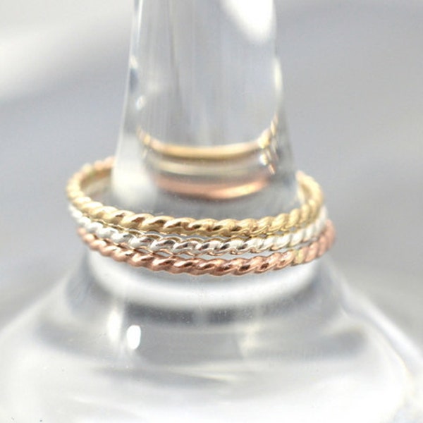 Tri Color Rings - Etsy