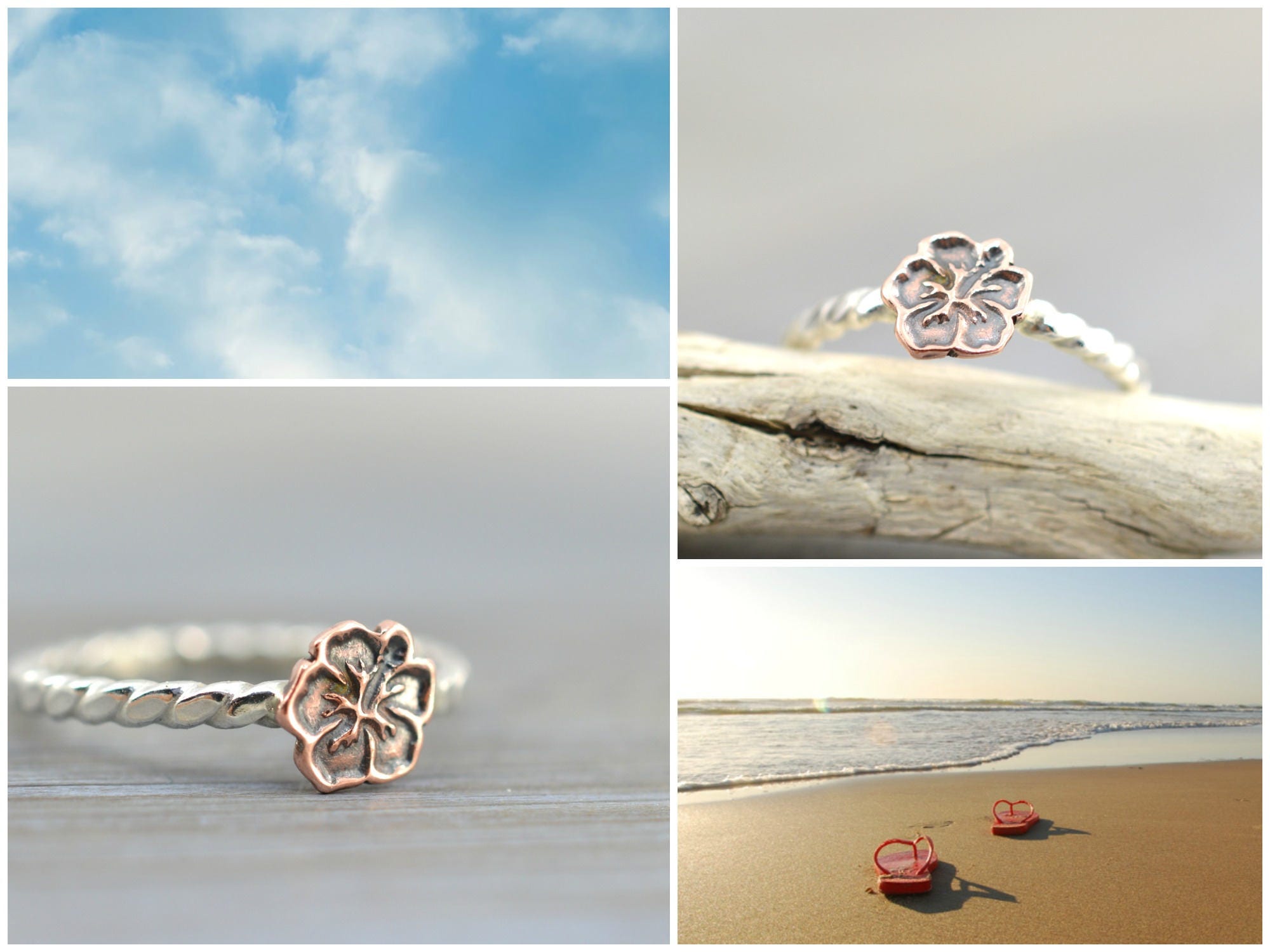 Hawaiian Ring Hibiscus Ring Hawaiian Jewelry Flower Ring - Etsy
