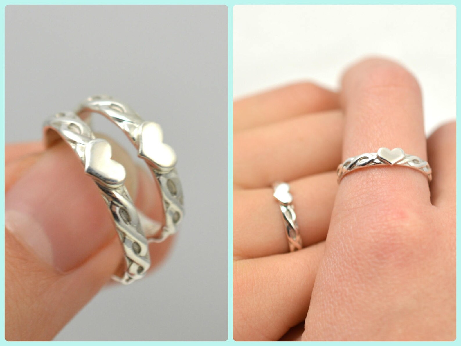 Mother Daughter Ring Personalized Ring Free Custom - Etsy