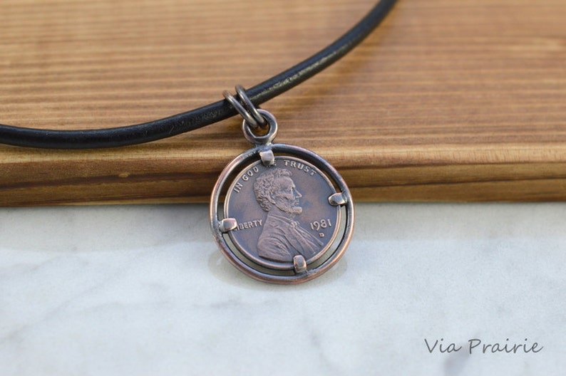 Lucky Penny Necklace US Penny Pendant Custom Made Pendant | Etsy