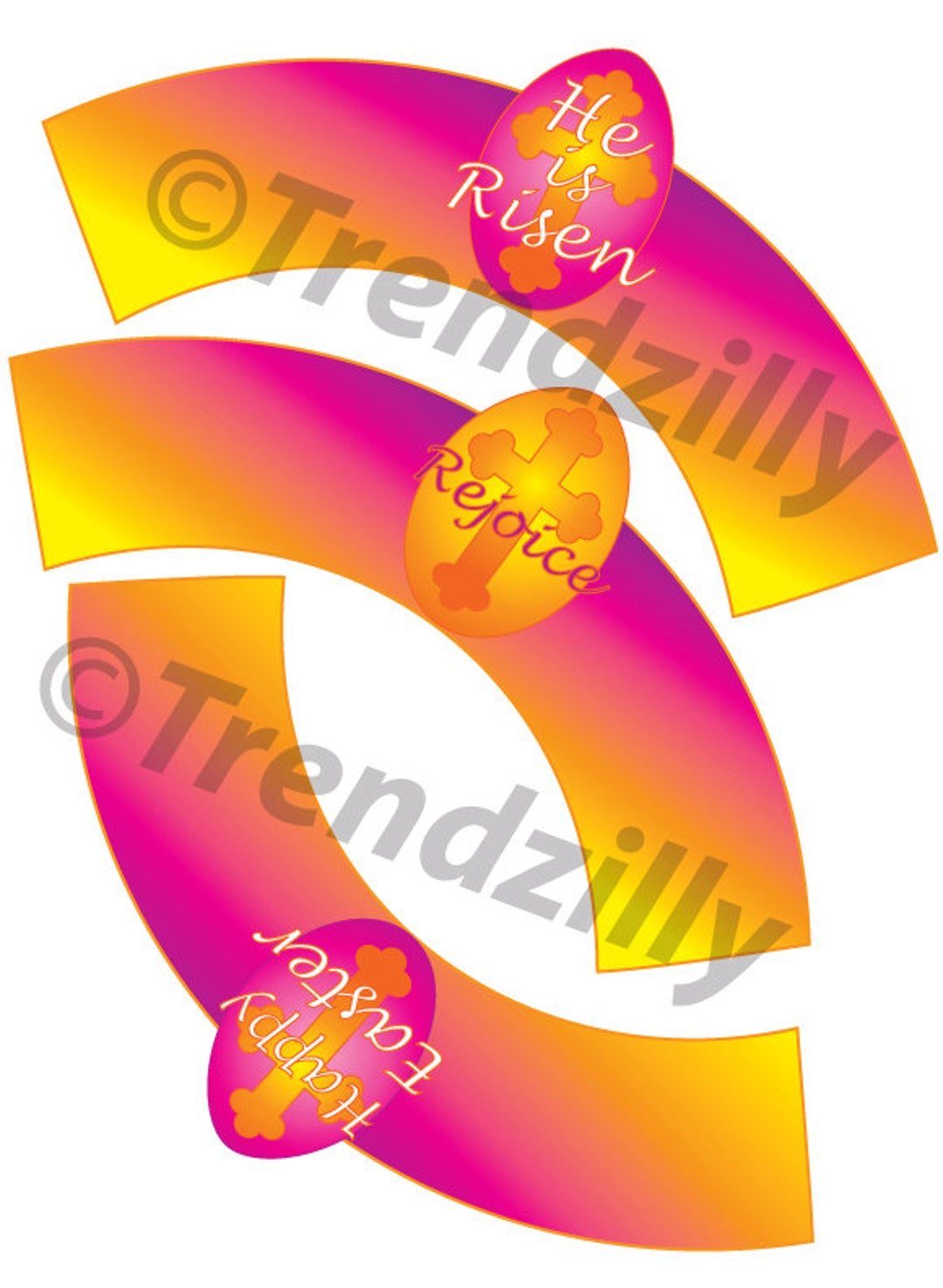 Easter Cupcake Wrappers, He is Risen Easter Cupcake Wrappers, Happy ...