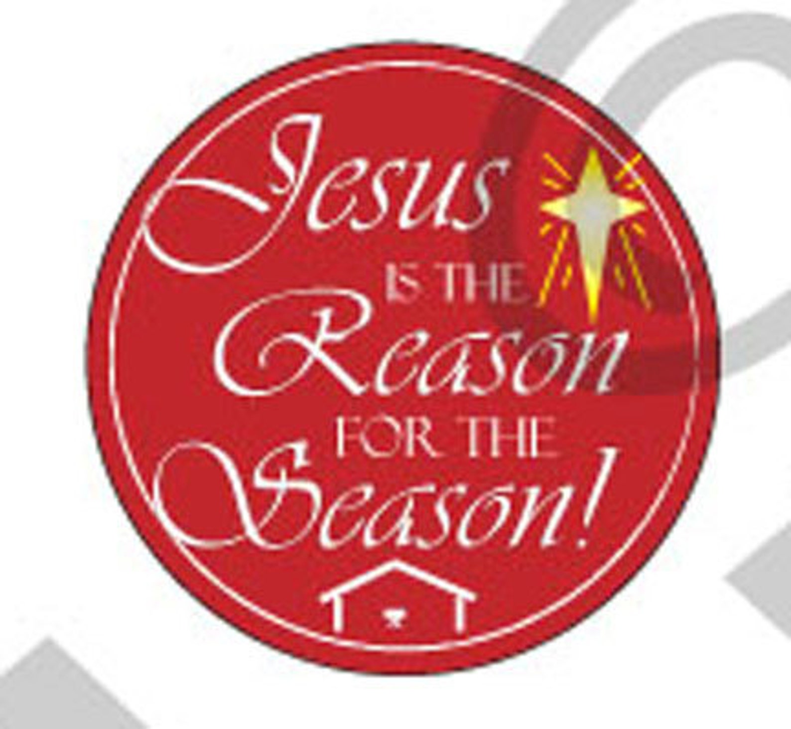 Jesus is the Reason for the Season, Cupcake Topper, Gift Tags, Stickers ...