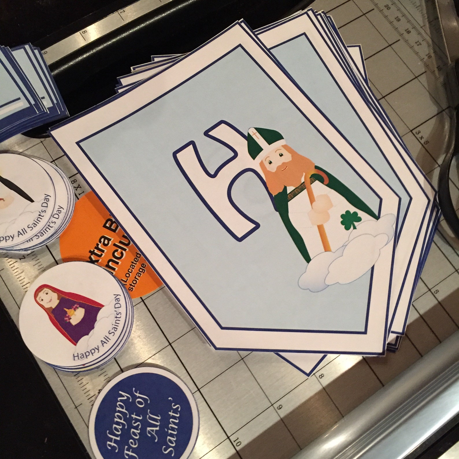 All Saints' Day Party Pack Soft Saint Banner Cupcake - Etsy