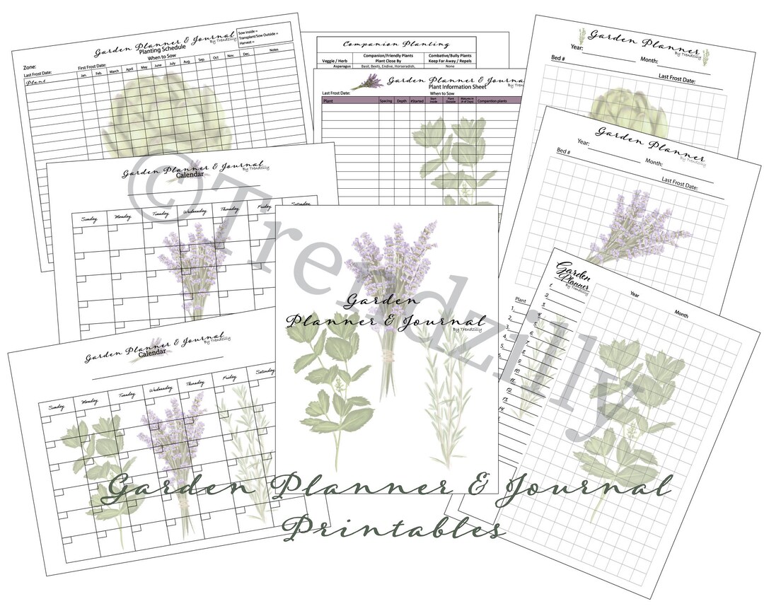Garden Planner Printable, Garden Planner& Journal, Companion Planting ...