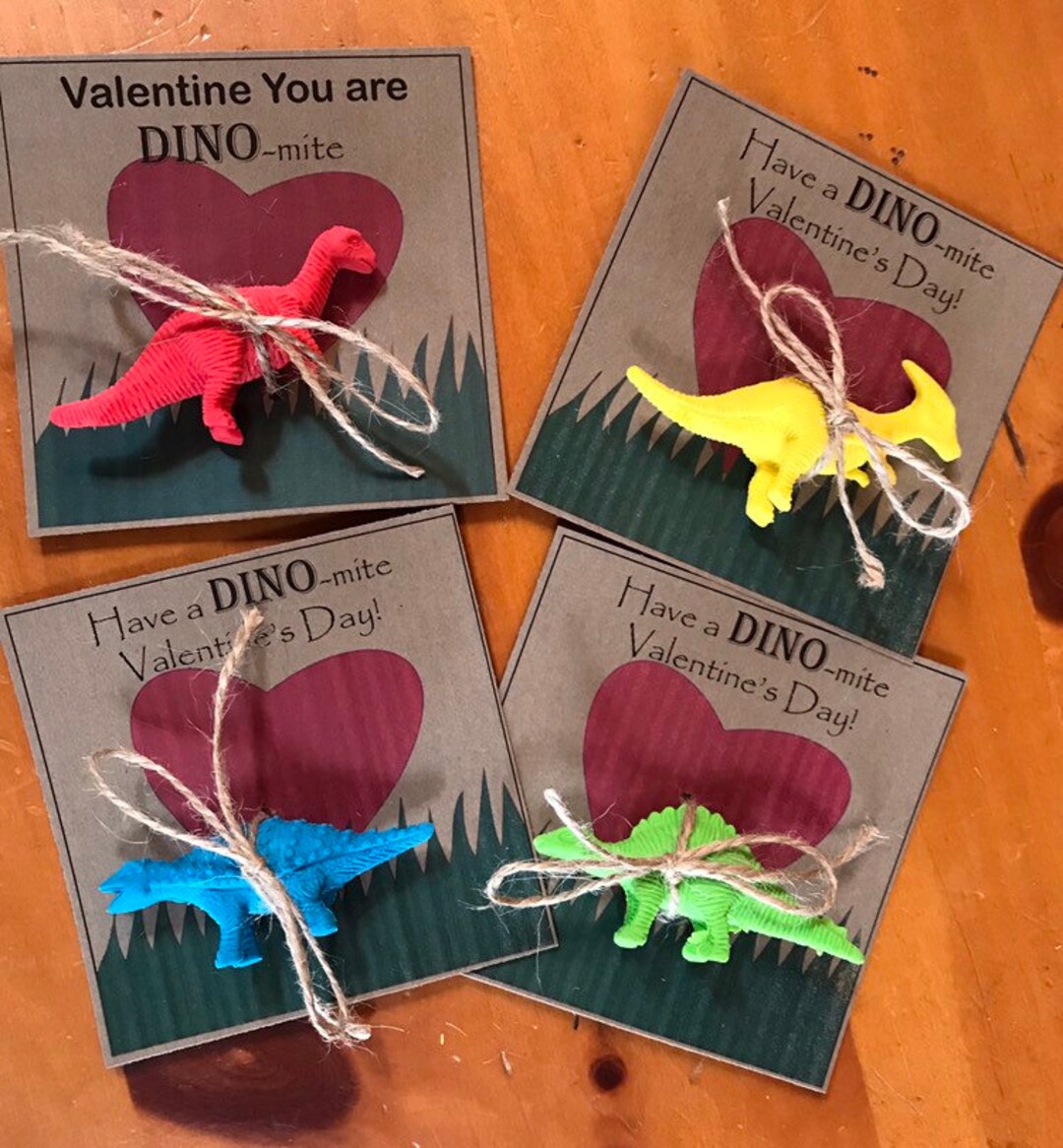 Dinosaur Valentine Card Printables, Dinosaur Kids Printable Valentine ...