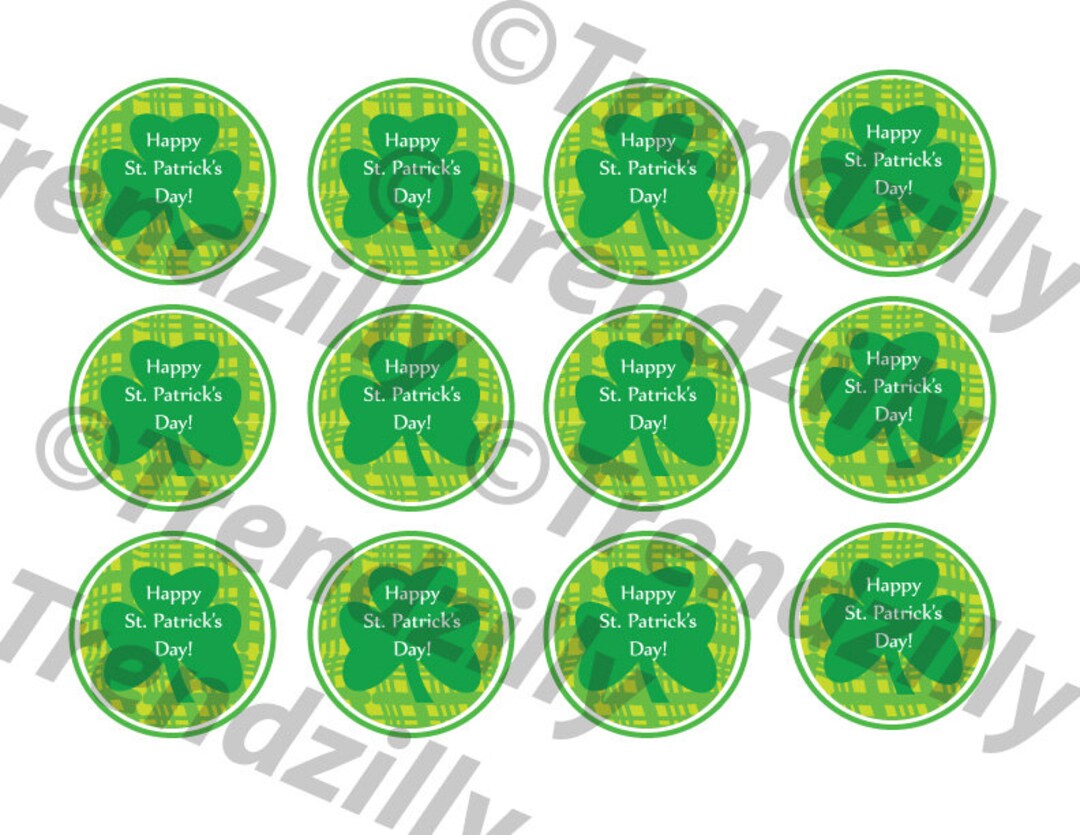 St Patrick's Day Cupcake Toppers, St. Patricks Day Party Decor, St ...
