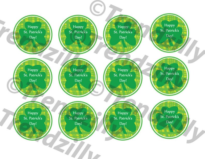 St Patrick's Day Cupcake Toppers, St. Patricks Day Party Decor, St ...