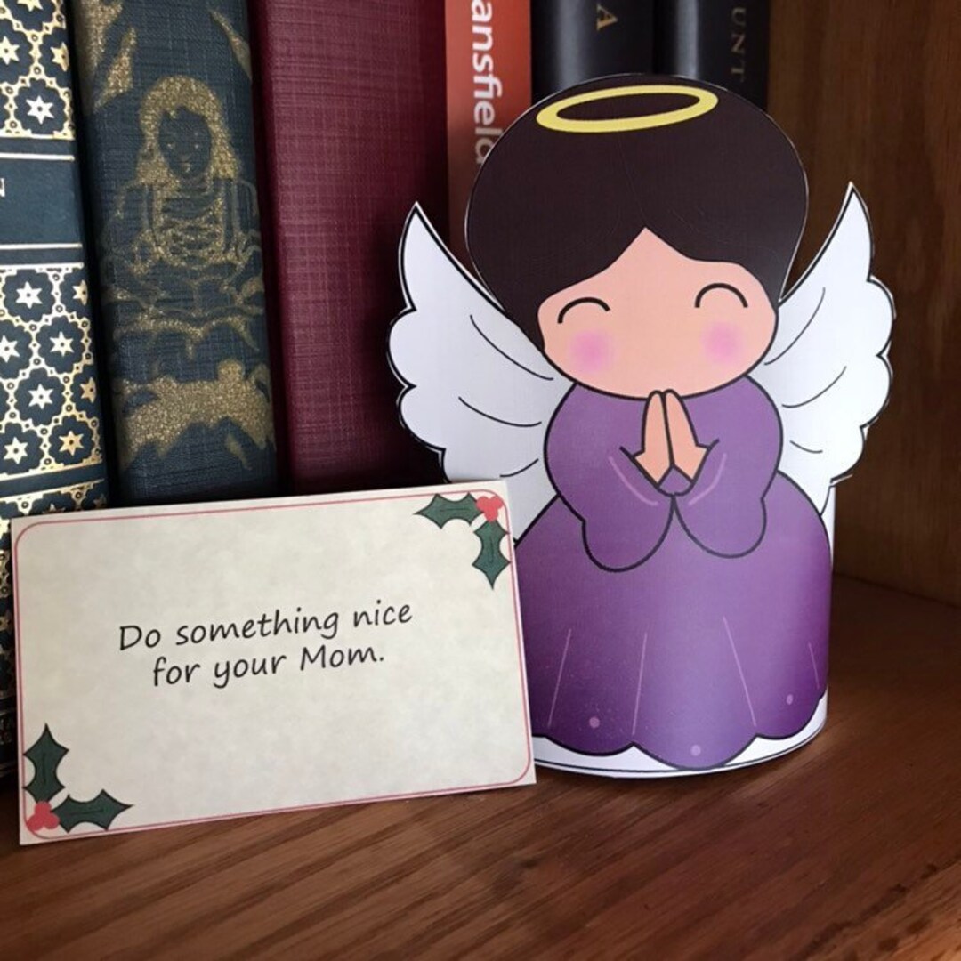 Natalie the Nativity Angel Printable, Printable Advent Angel, Christmas ...