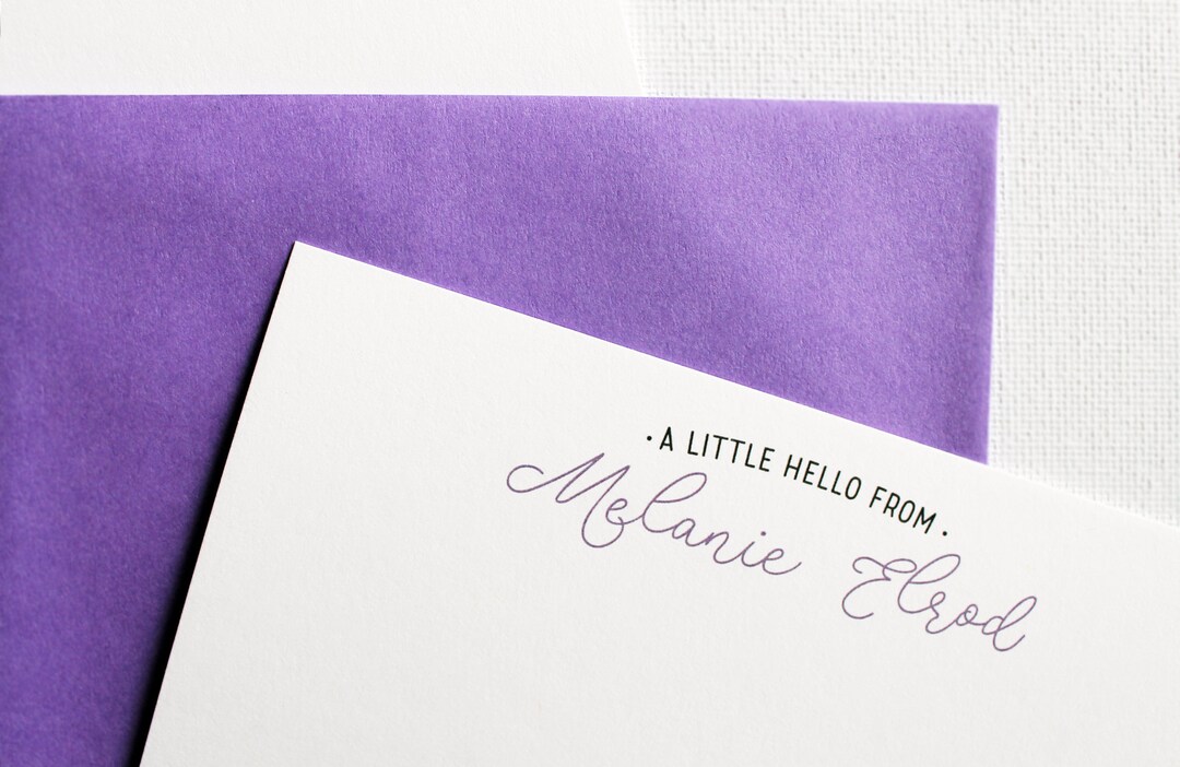 Personalized Stationery Script Personalized Stationary Stationary ...