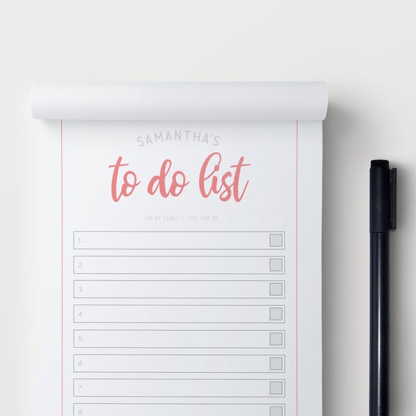 To Do List Notepad - Etsy