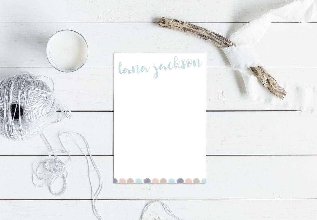 Personalized Notepad Personalized Note Pads, Personalized Stationery ...