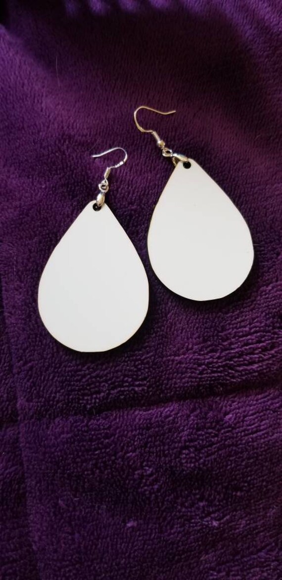 2 inch tear drop earring blanks | Etsy