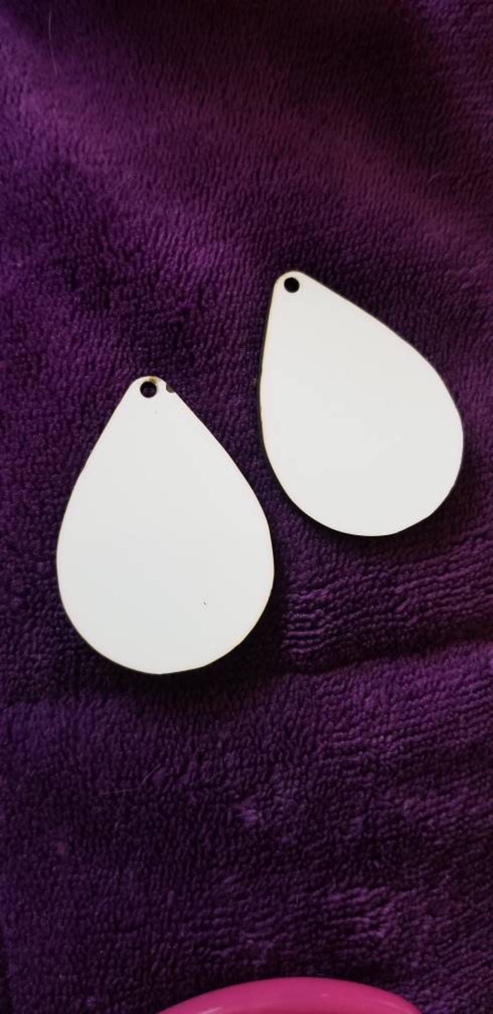 2 inch tear drop earring blanks | Etsy