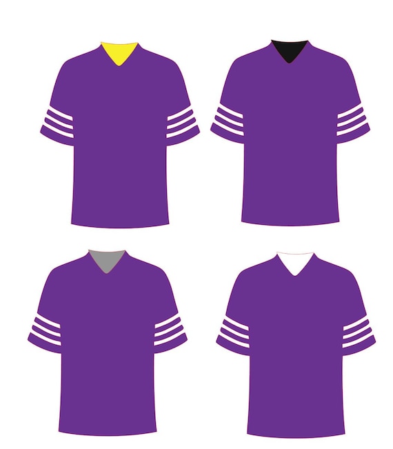 Purple Football Jersey PNG sublimation Download - Etsy