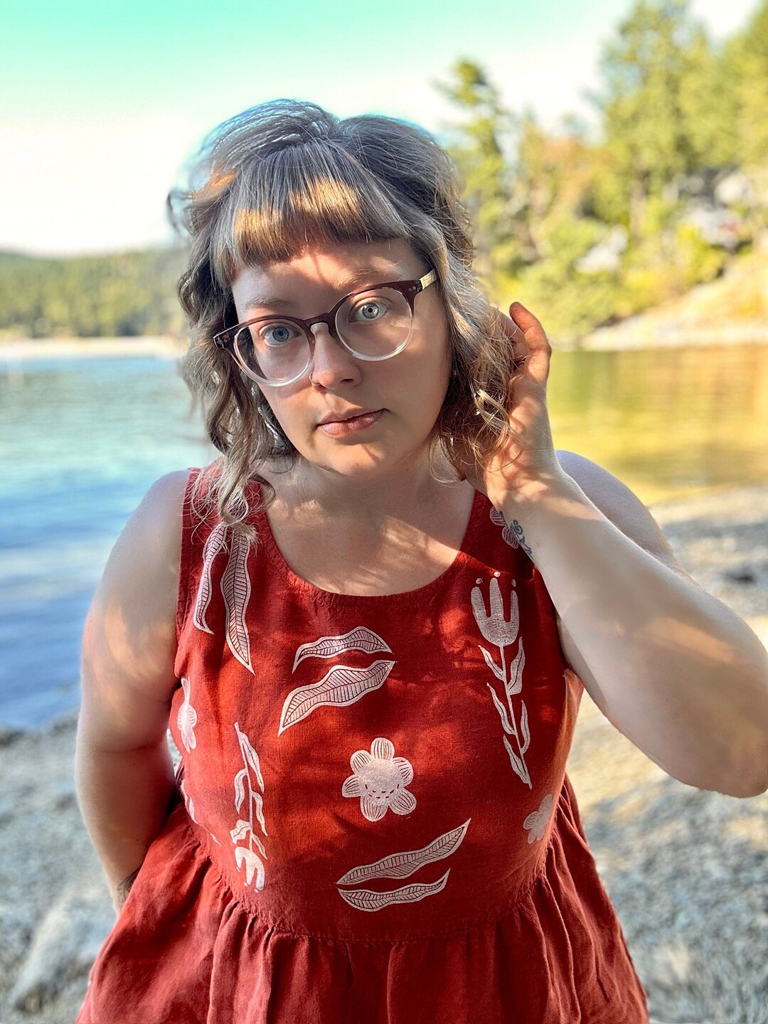 Elskling Linen Dress in Cinnamon Clay - Etsy