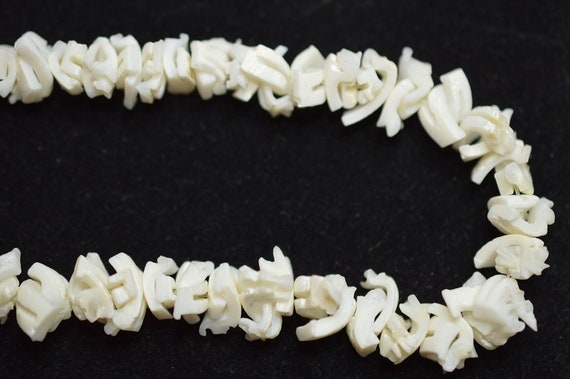 Vintage 16 Strands of White Sea Shell Beads | Etsy