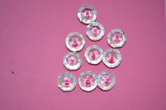 10 Vintage 10.5mm Crystal Rondel Beads Clear 2043032 | Etsy