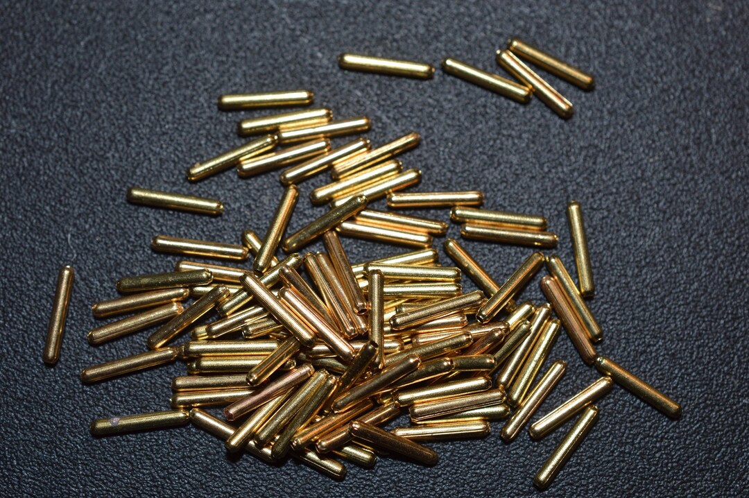 Vintage 10mm Liquid Gold Tubes, Gold Spacer Beads, Gold Tubes (3010011 ...