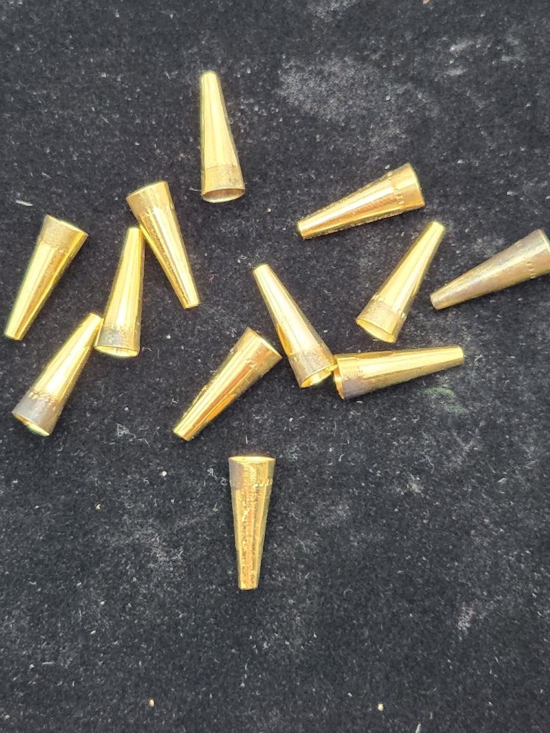 18mm Shiny Gold Plated Cones - 12 PC Lot (3010009) Bayc-gbc1-2-02 - Etsy