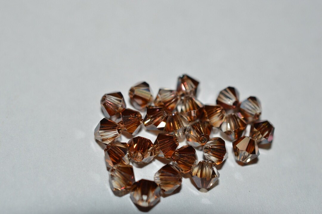 PRECIOSA Crystal CRYSTAL VENUS - 25 4mm Bicone Beads (H23-4-02) - Etsy