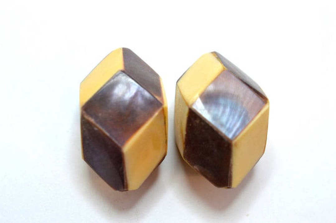 Mother-of-pearl Mosaic Twisted Beadsl Bead (2041723) - Etsy