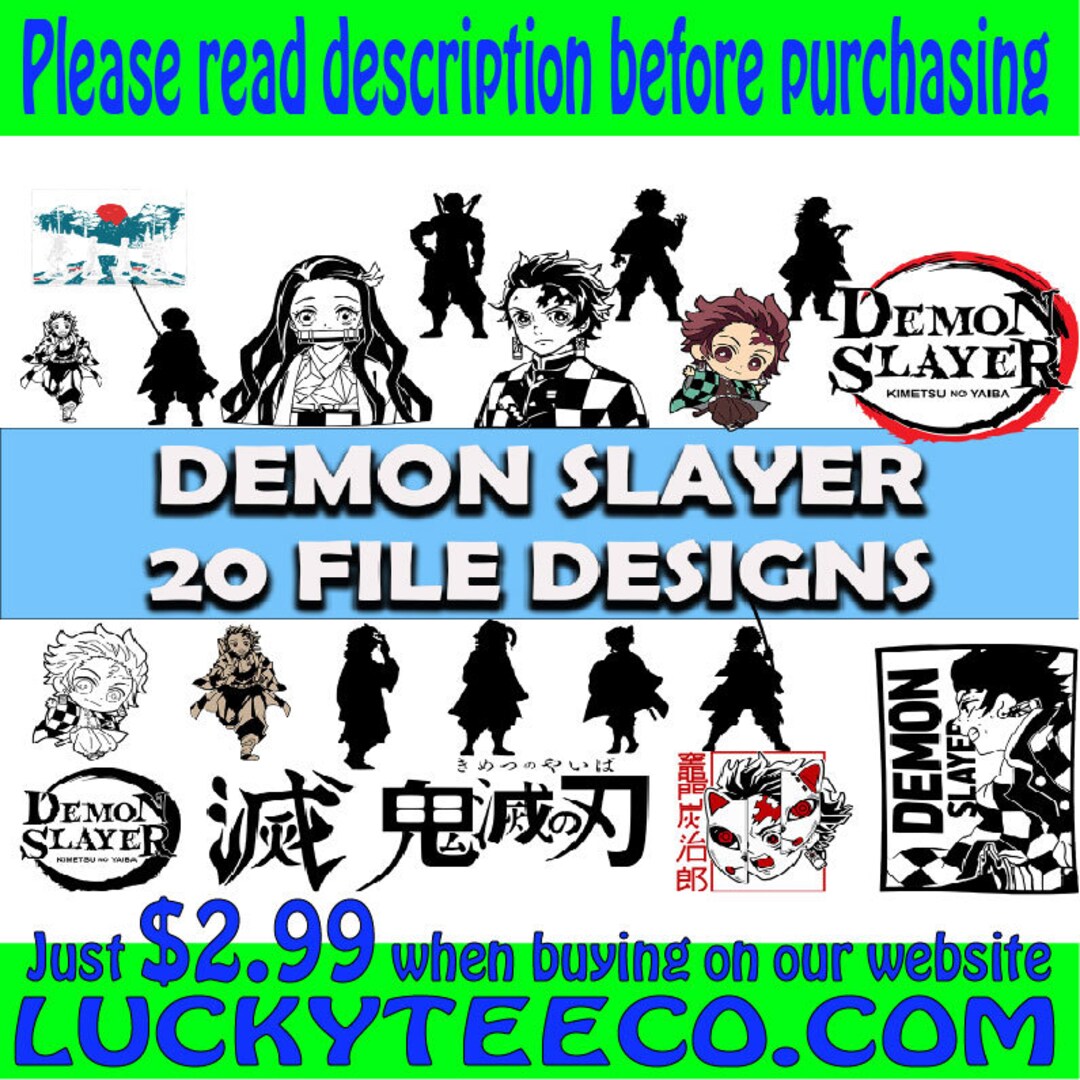 Demon Slayer SVG Bundle, Kimetsu No Yaiba SVG, Svg-png-pdf, Anime SVG ...